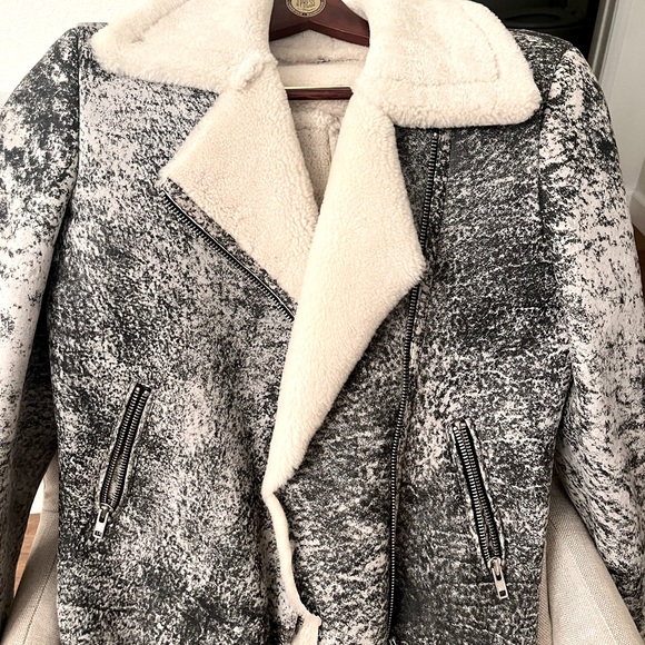 Sandro | Jackets & Coats | Sandro Women Suede And Shearing Jacket ...